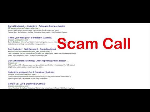 Fake Dun & Bradstreet Scam Call