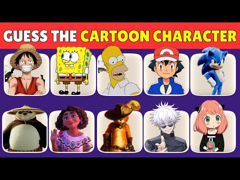 Guess the Cartoon Characters | 2025 Cartoon Character Edition
