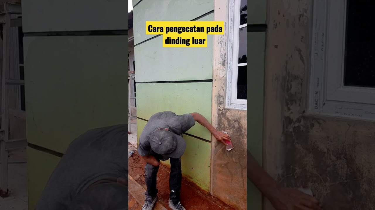 #shorts #education cara mengecat dinding luar