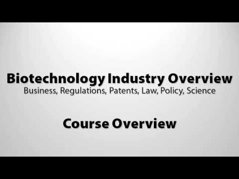 Online Biotechnology Bootcamp Lecture 1: Course Overview