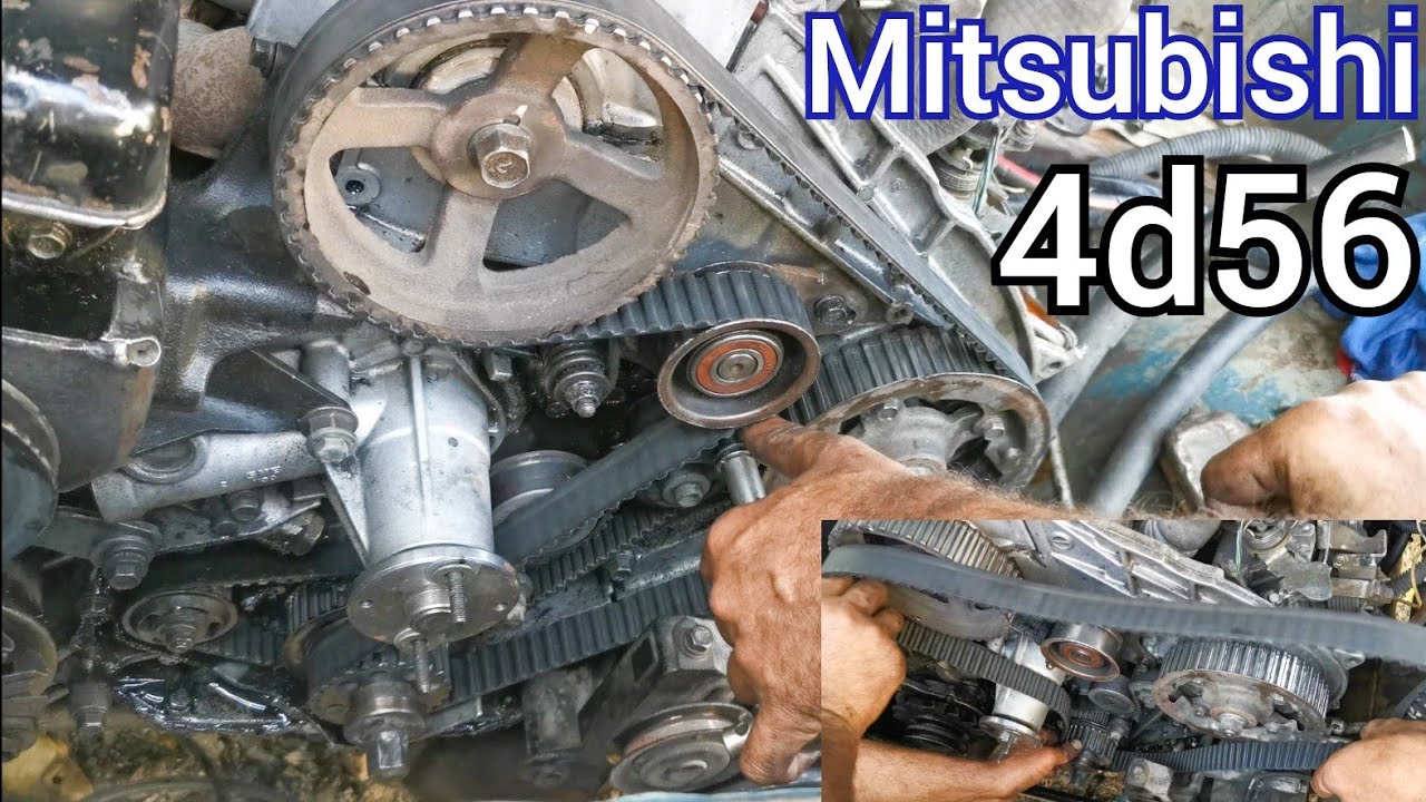 how to mitsubishi pajero engine timing belt install