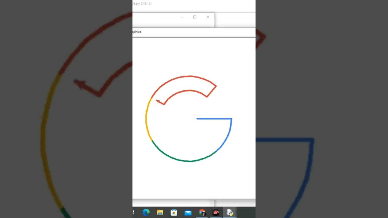 how to create google logo in python | python programming #shorts #python