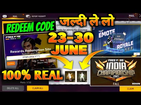 HOW TO GET FREE EMOTE REDEEM CODE😍 23-30 JUNE 2025 | FF UPCOMING EVENTS | FREE FIRE NEW EVENT