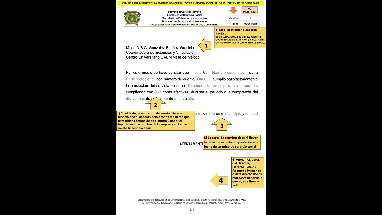 Formato 4 Servicio Social