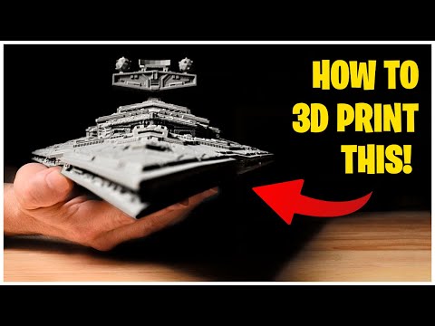 GIANT Star Wars Imperial Star Destroyer 3D Printed