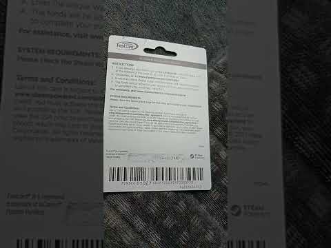 Steam gift card