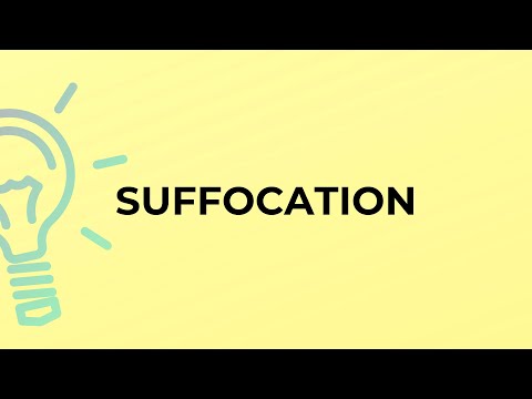 What is the meaning of the word SUFFOCATION?