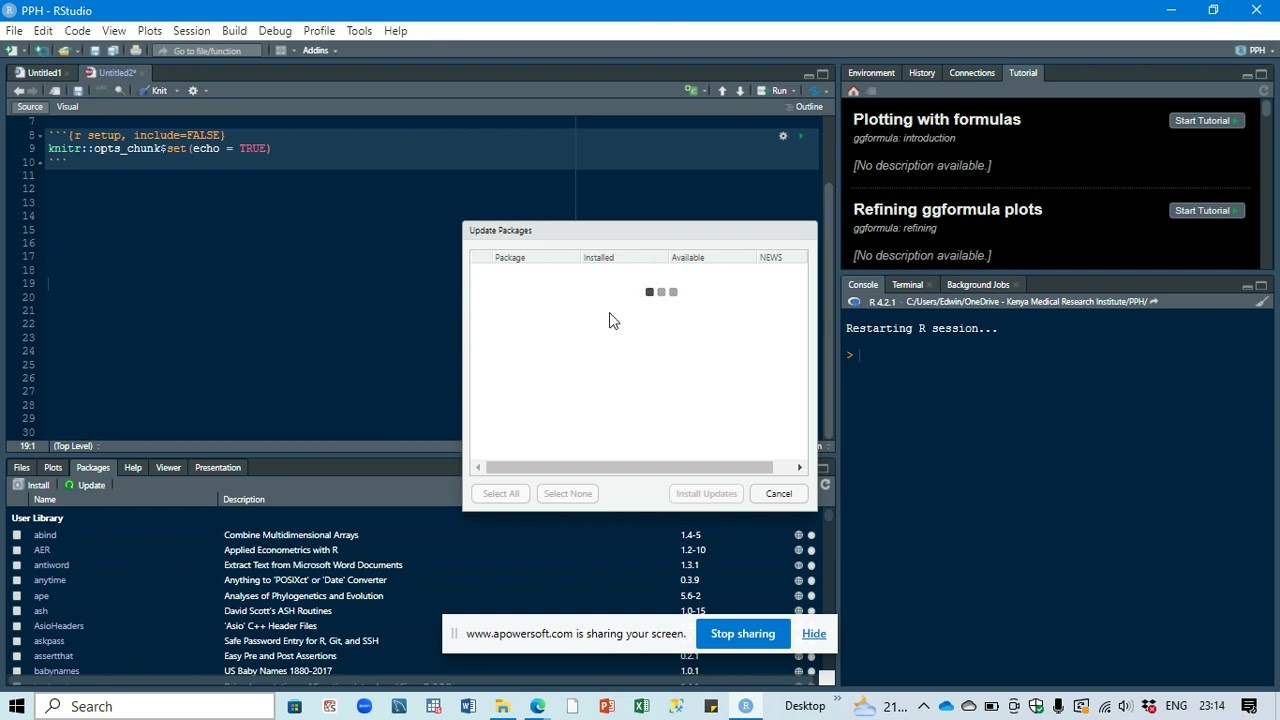 Problem installing packages in Rstudio | Error in loading libraries in R