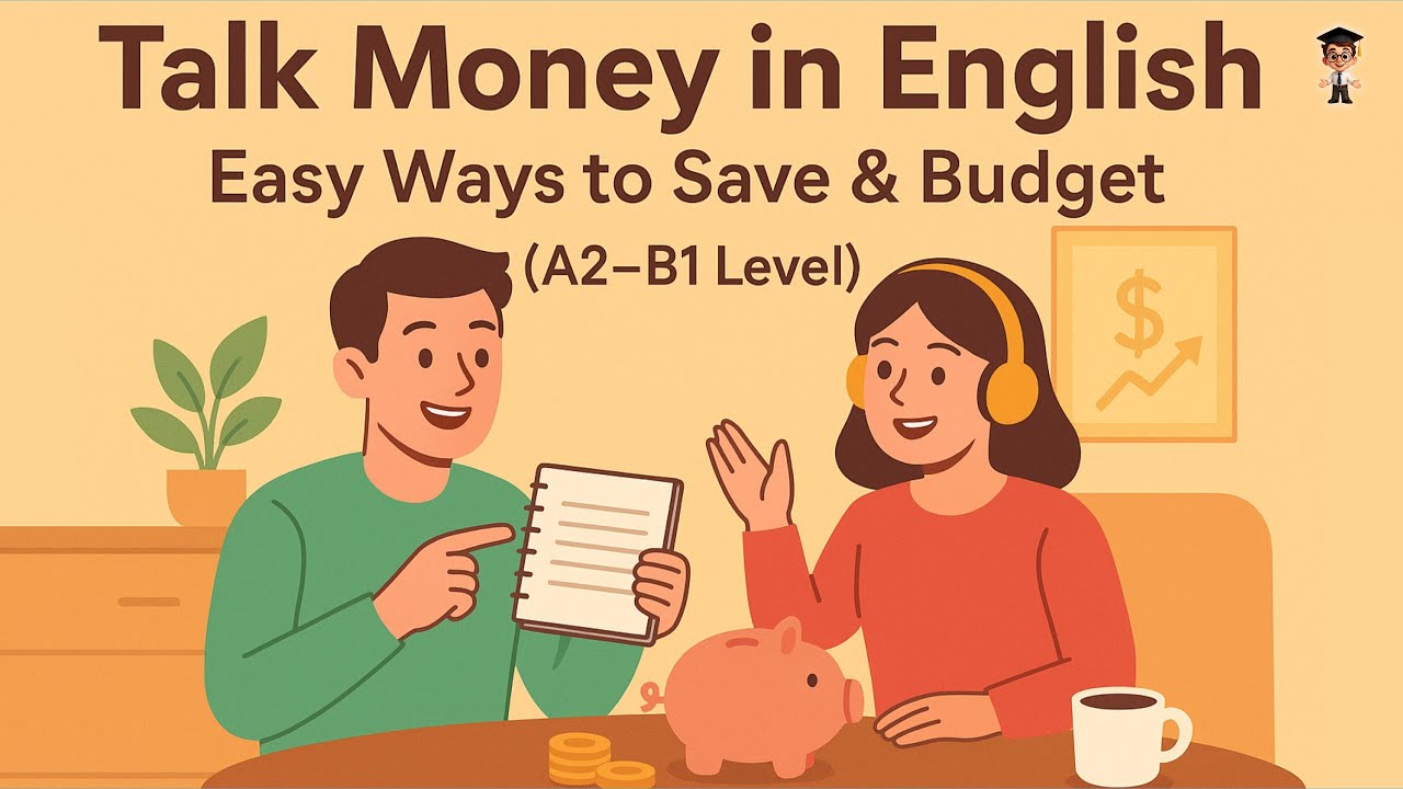 English Podcast for Beginners (A2–B1) | Let's Talk About Money 💰 Easy Ways to Save & Budget