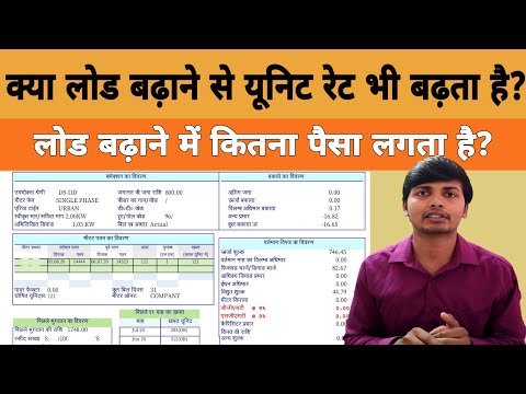 Security Amount for Load Enhancement? Does It Increases Unit Rate of Electricity Bill?