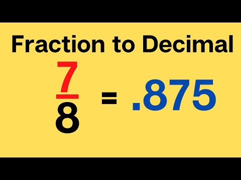Writing Fractions as Decimals