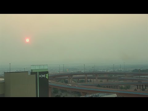 Hazy skies in Albuquerque