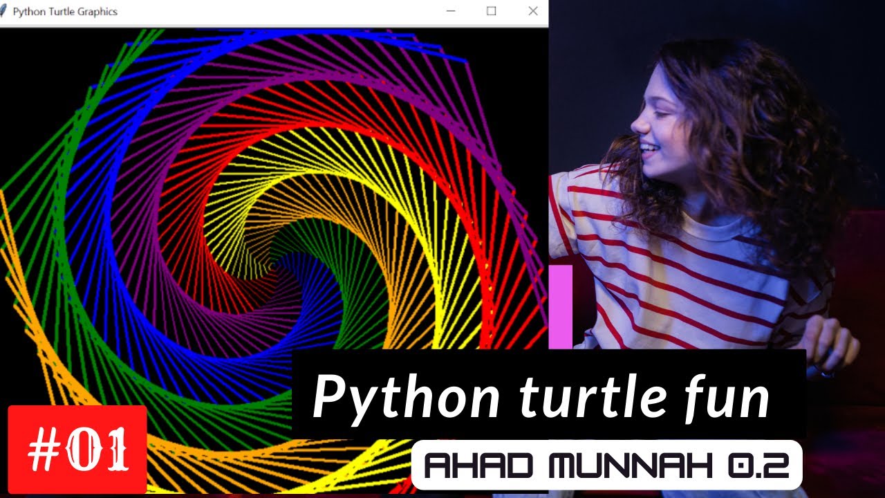 Python turtle fun project ||| Python Turtle Programming Beginner Funny code