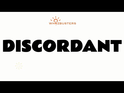 DISCORDANT (adjective) Meaning, Pronunciation and Examples in Sentences | GRE GMAT LSAT SAT ESL