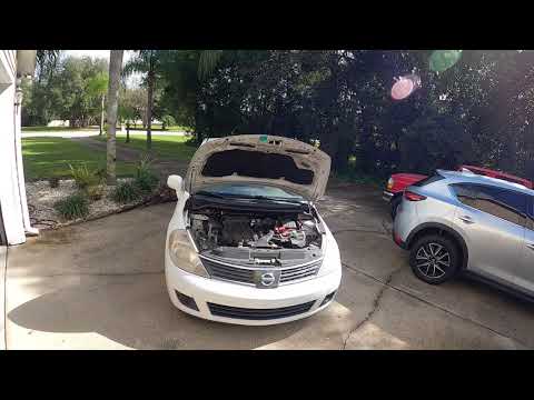 Nissan Versa (2009) misfire, runs rough, P0340, P0300, Coil Pack Replacement.