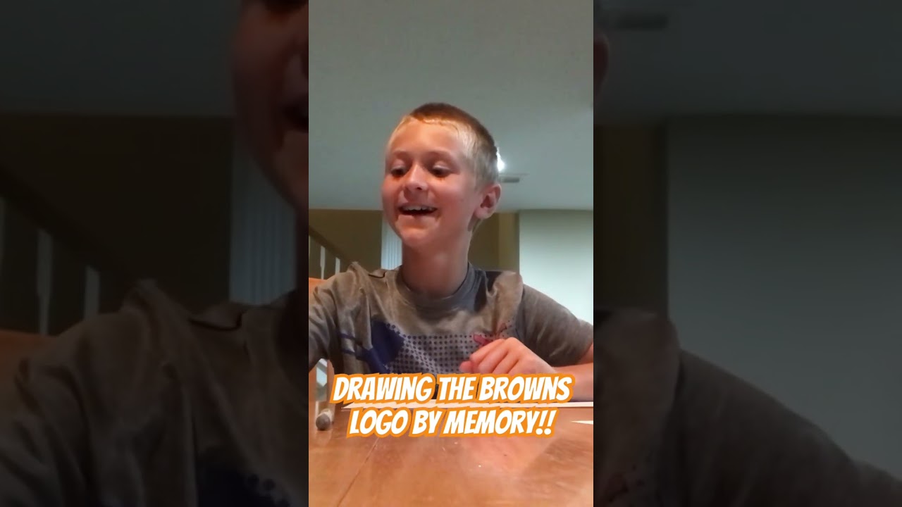 Drawing the Browns logo by memory!! #nfl