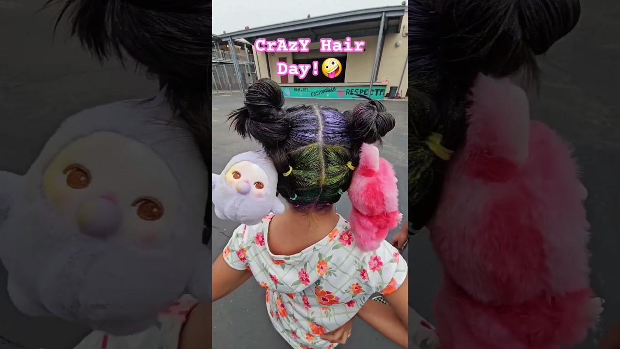 Labubu CRAZY Hair Day! #labubu #pucky #crazyhairday #hairstyle