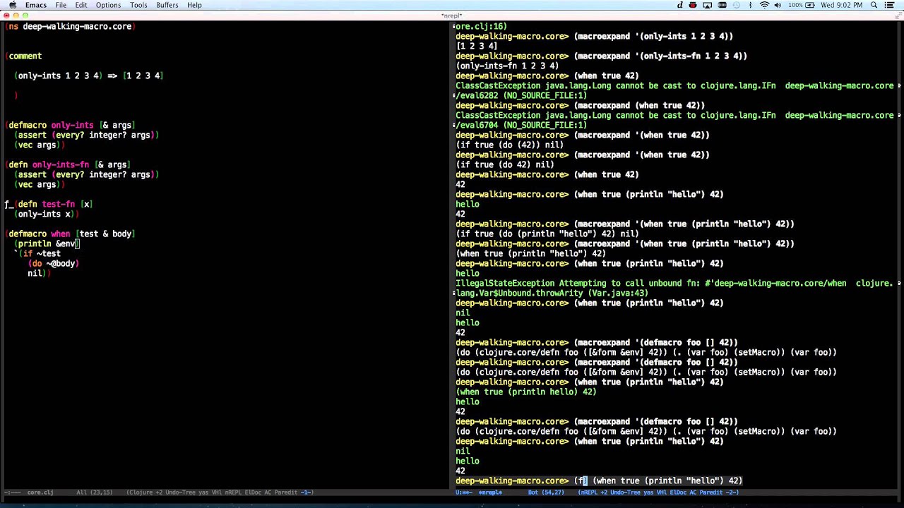 Clojure : Deep Walking Macros