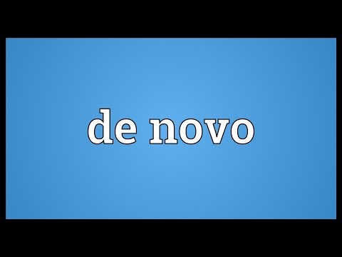 De novo Meaning