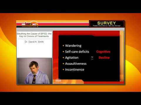 Behavioral Symptoms due to Cognitive Decline