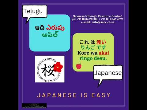 Japanese is Easy - Kore wa akai ringo desu