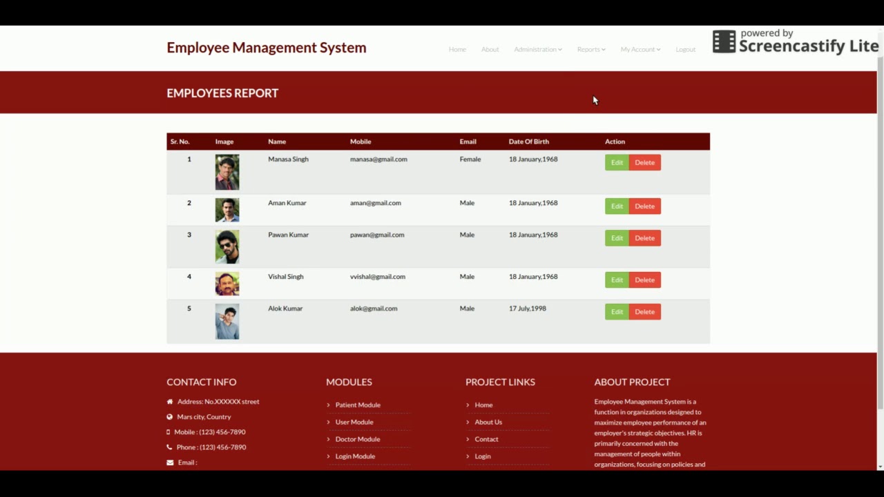 Employee Management System | Python Django Project Tutorial | Python CRUD Project