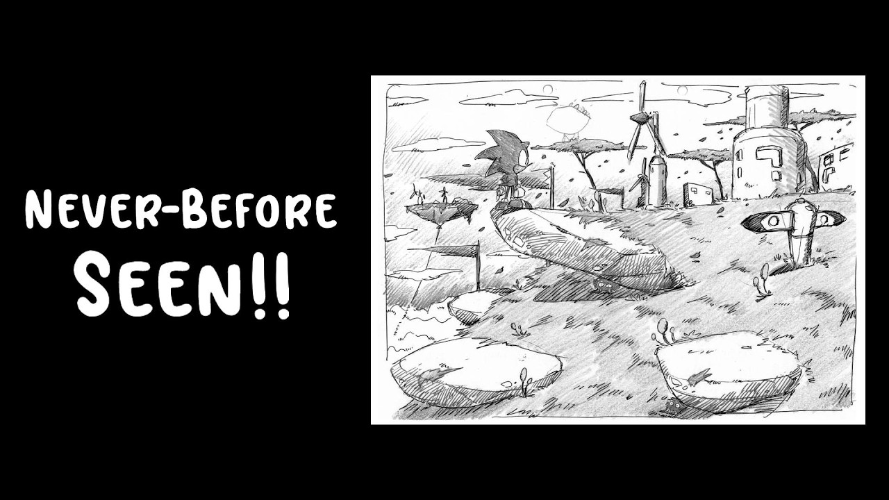 SEGA shared some never-before-seen concept art from Sonic Adventure! (Video format)