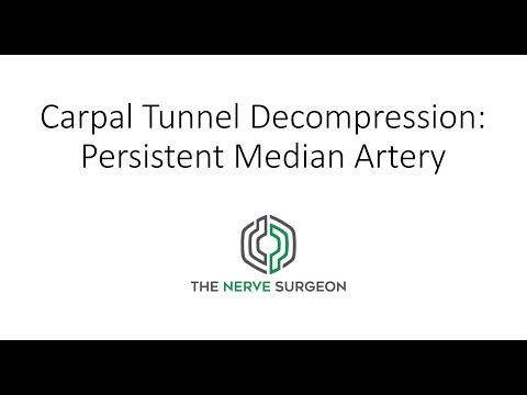 Carpal Tunnel Persistent Median Artery