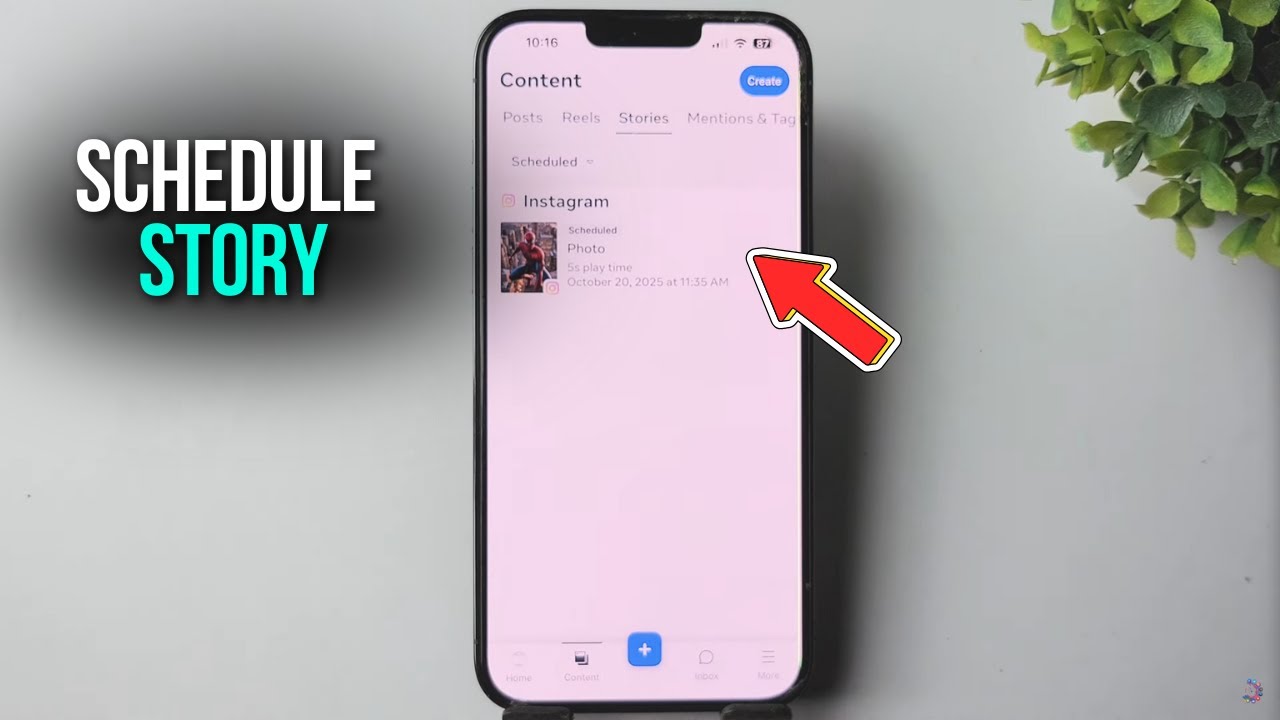 How to set schedule story on instagram