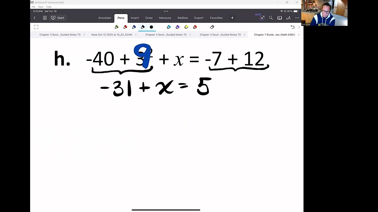 Chapter 7, Lesson 1 Guided Notes (Math 0461) Pre-Algebra