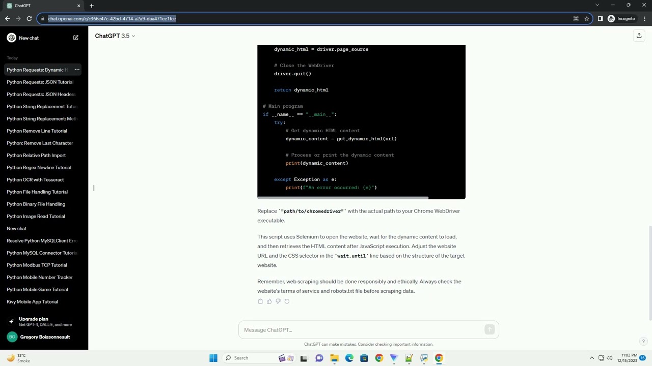 python requests get html after javascript