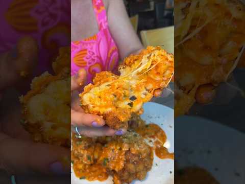 The FRIED MAC & CHEESE BALLS with VODKA SAUCE from Elm Street Diner in Norwalk, CT! #DEVOURPOWER
