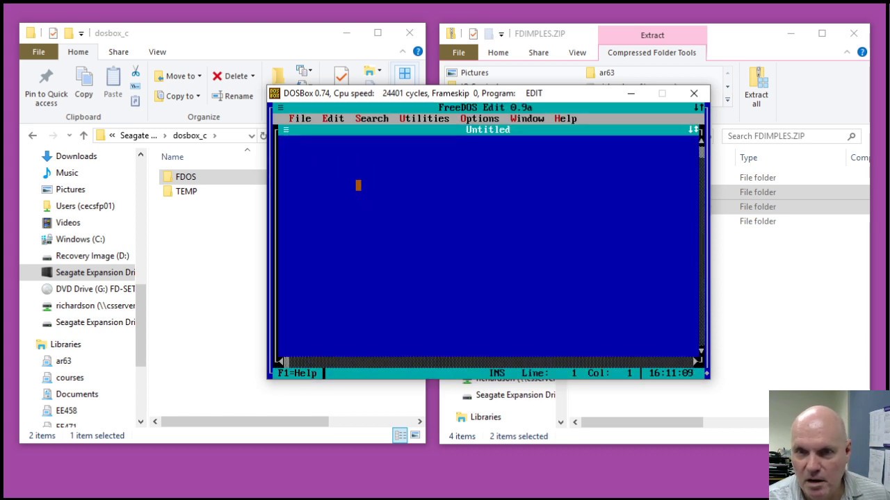 DOSBox and FreeDOS