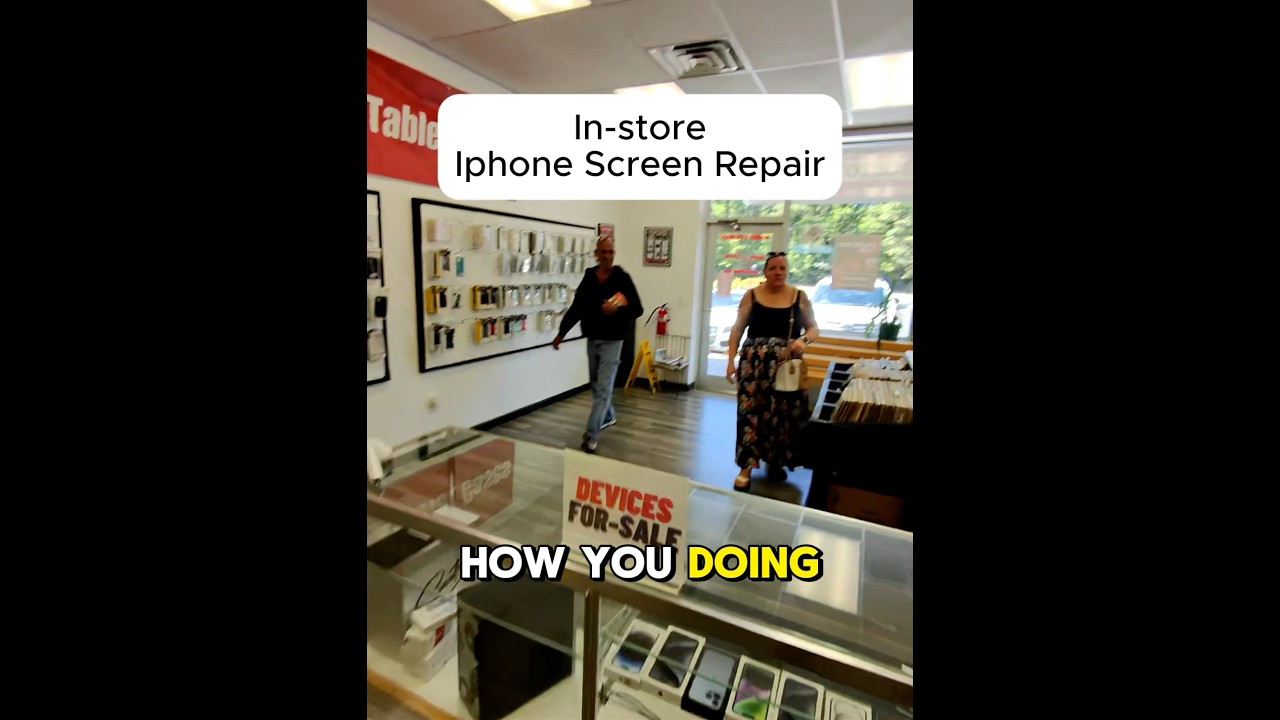 IN-STORE IPHONE SCREEN REPAIR!!! #education #brokenfix #smartphone #problemfix #mobilephone #cell