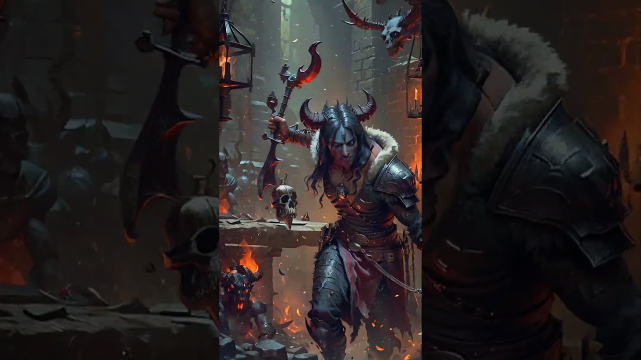 Diablo 4  (Ai - Stable Diffusion - Deforum) #Shorts