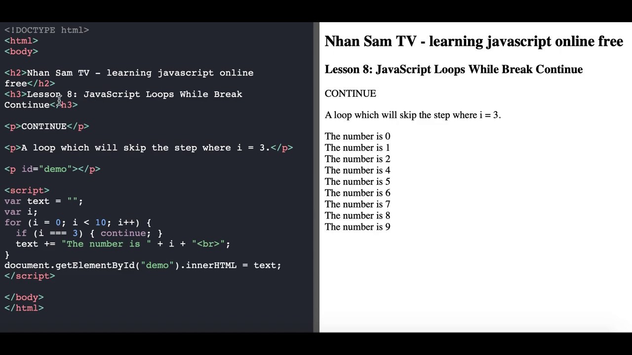 JavaScript Tutorial for Beginners: Learn JavaScript Basics in 2 minutes - JavaScript Loops