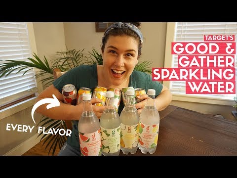 Good & Gather Sparkling Water Review | ALL 10 FLAVORS!