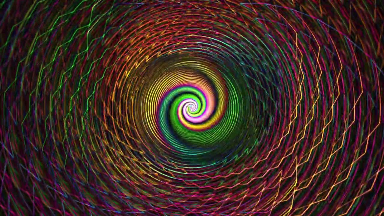 Psychedelic Spiral Visualizer Hypnotic Shiny