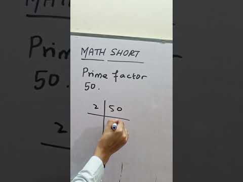 Prime factor of 50 | Math Hack 😍 | #mathematics
