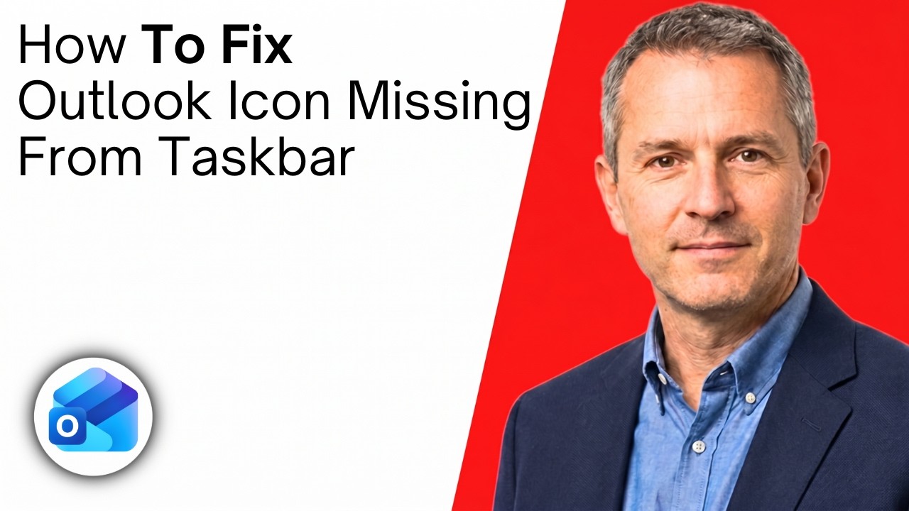 How To Fix Outlook Application Icon Missing From The Windows Taskbar