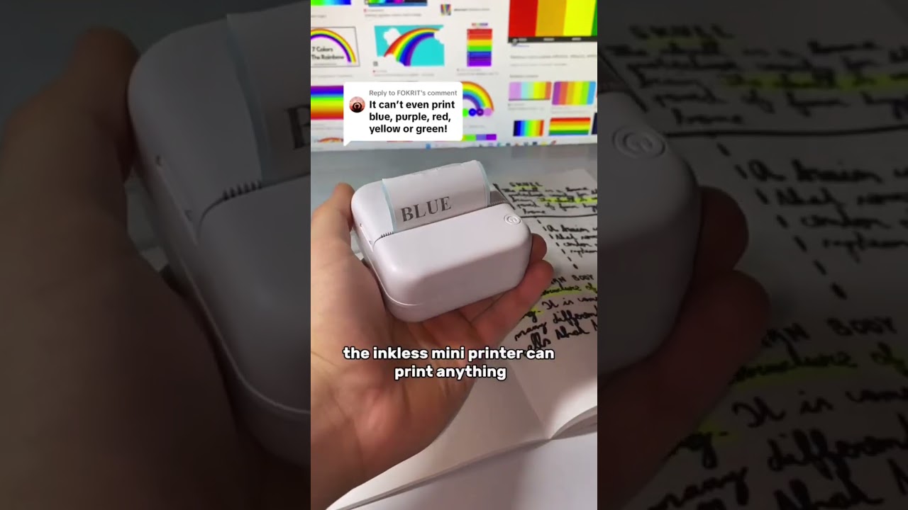 as you can see the our MiniPrinter can print colors as well!😍 (grab yours at: “funprintlab.com”)