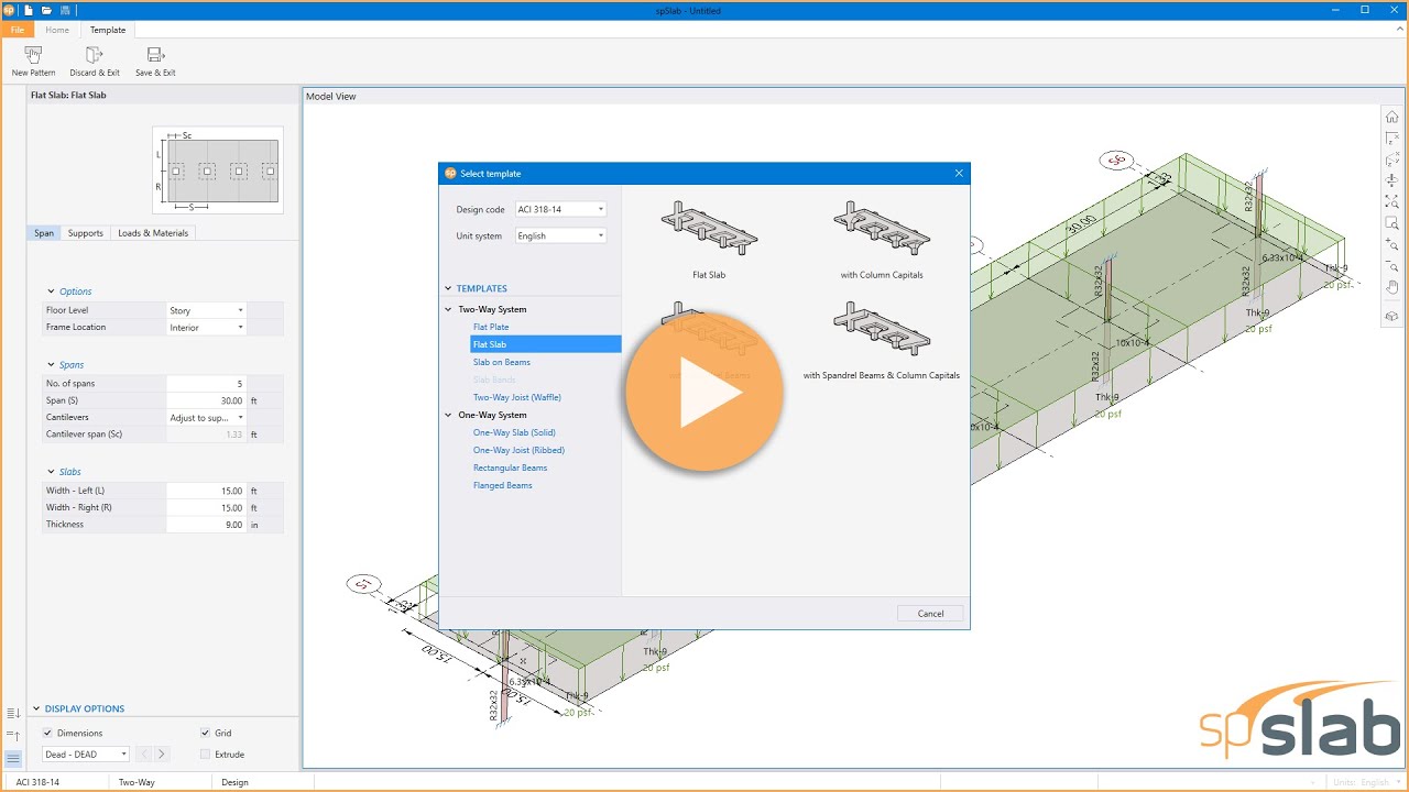 spSlab Templates Module
