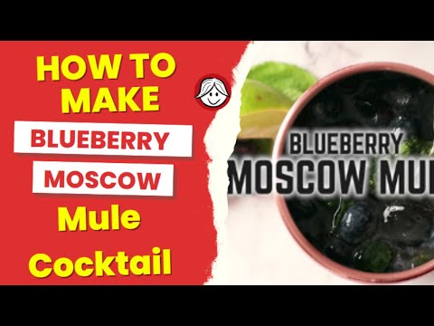 How To Make: Blueberry Moscow Mule Cocktail Recipe with Homemade Blueberry-Infused Vodka