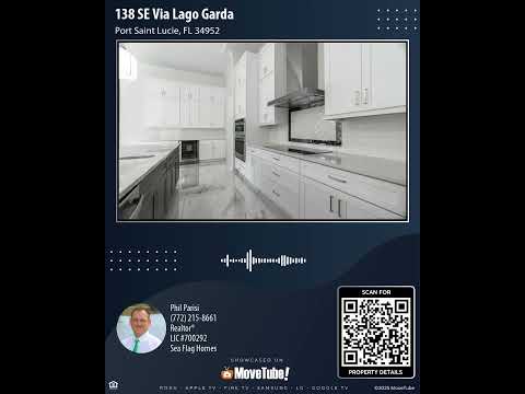 138 SE Via Lago Garda, Port Saint Lucie, FL 34952 | 4 Bedroom Home For Sale