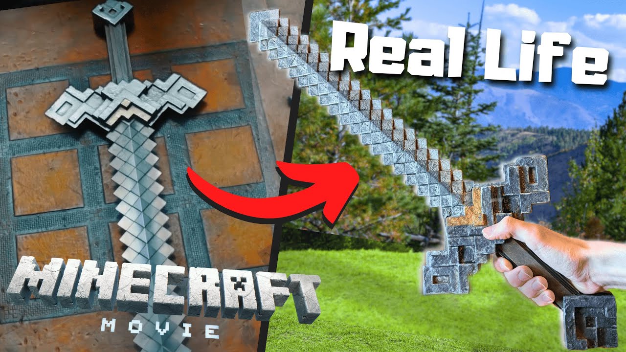 I Built a Real Life Minecraft Movie Sword!