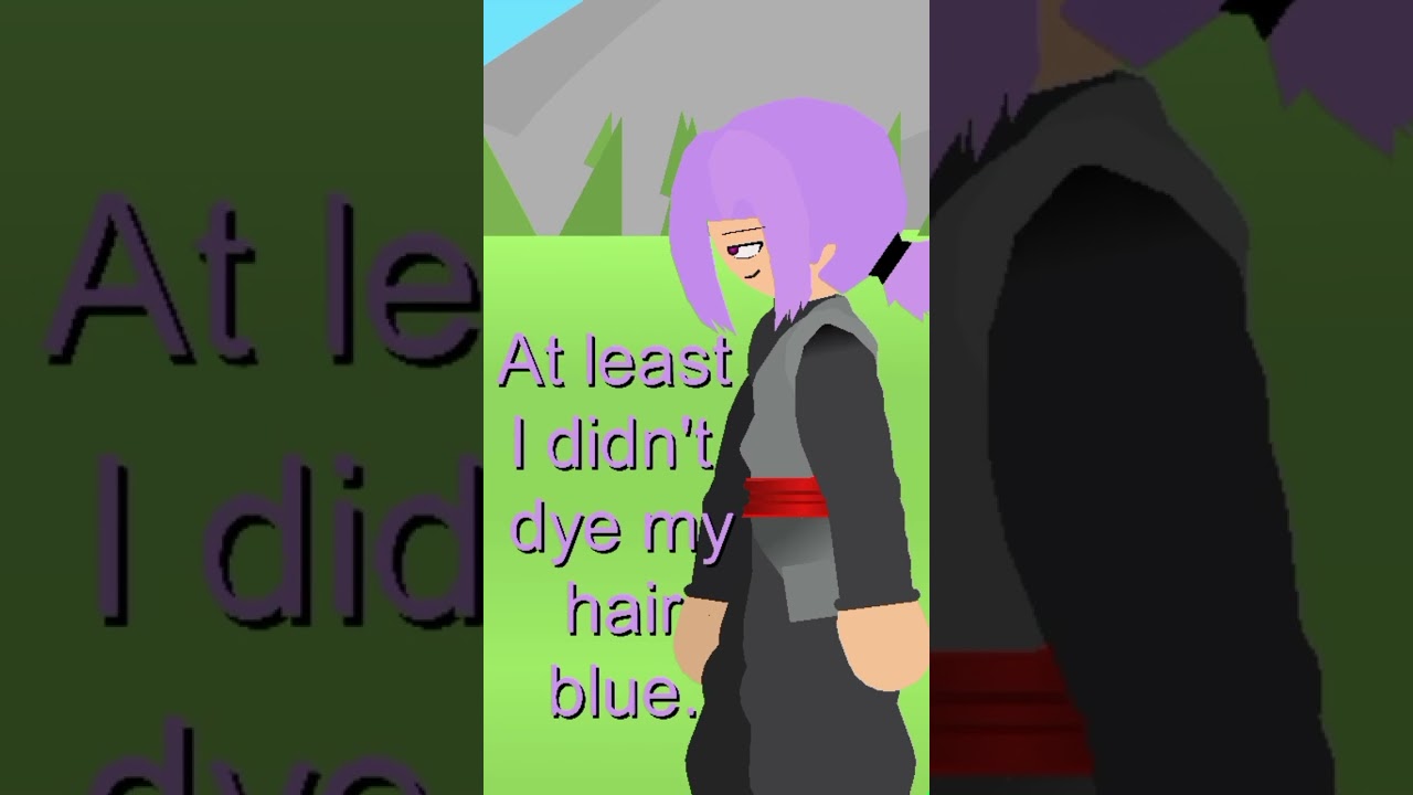 Don't talk about Trunks blue hair!! #dbz #sticknodes