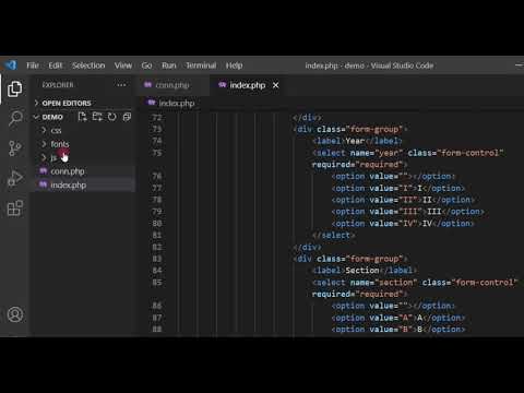 Exporting the Table Data to Excel in PHP Tutorial DEMO