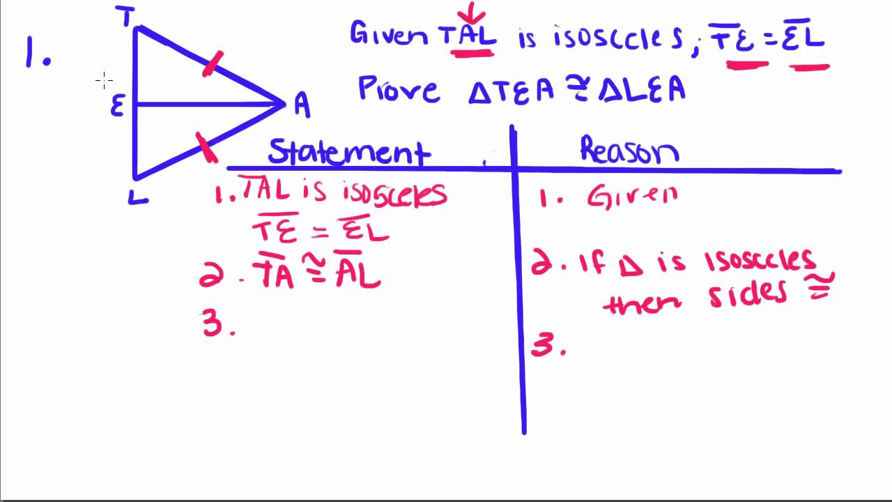 Geometry - 16 - Proof Practice