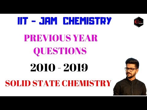 Practice Problems: Solid State Video Lecture - Crash Course for IIT JAM Chemistry