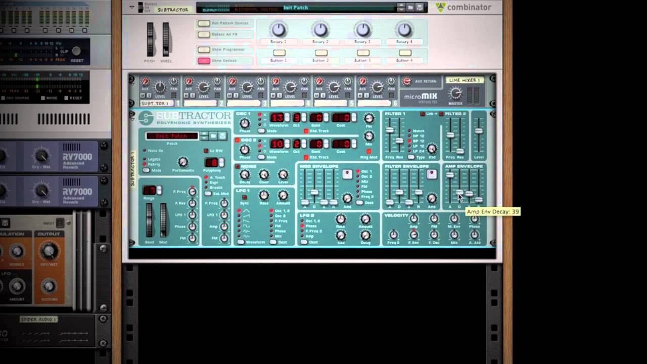 Reason 6.5, Subtractor Synth Tutorial (Part 1)